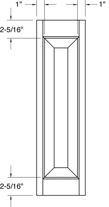 Pilaster Doors - Raised & Flat Panel - Cabinet Joint