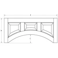 Custom Raised Panel Arched Valance - Cabinet Joint