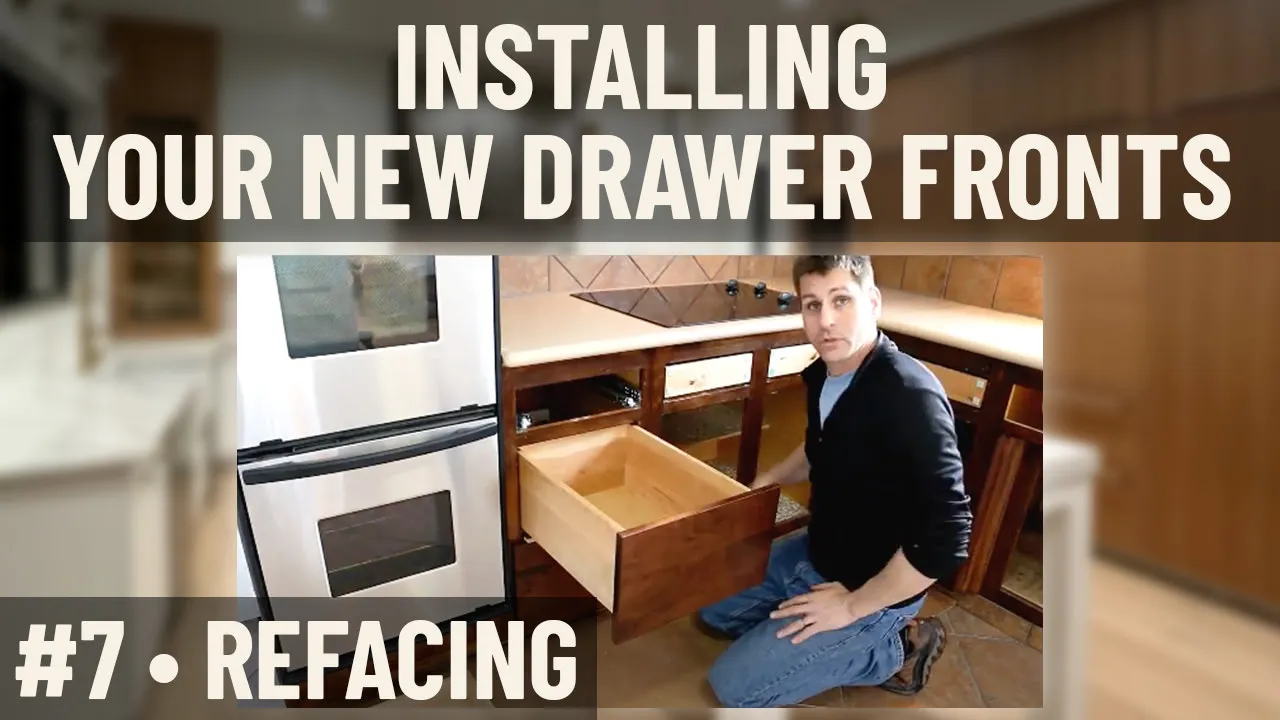Refacing Video #7: Installing Your New Drawer Fronts - Cabinet Joint