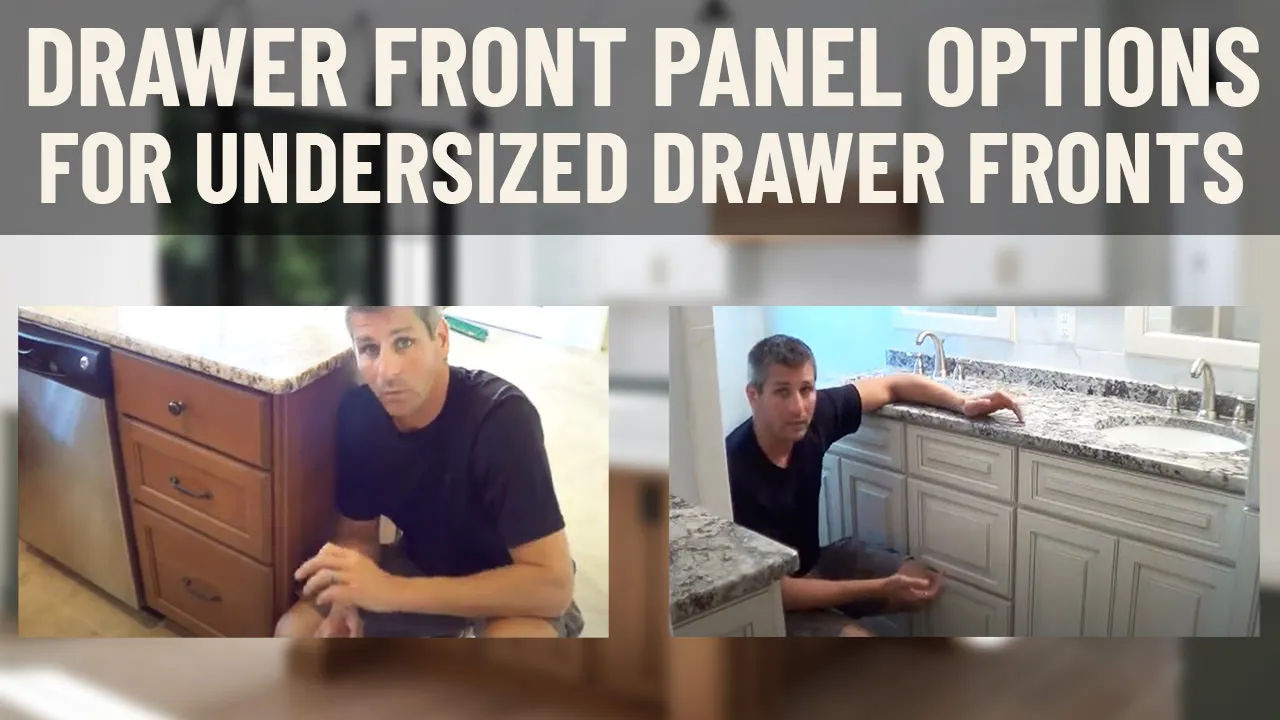 Options & Tips for Undersized Drawer Fronts RTA Cabinets - Cabinet Joint