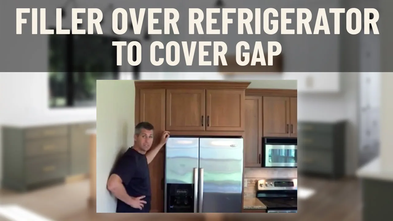 How to Add a Cabinet Filler Strip to Close Fridge Gap - Cabinet Joint