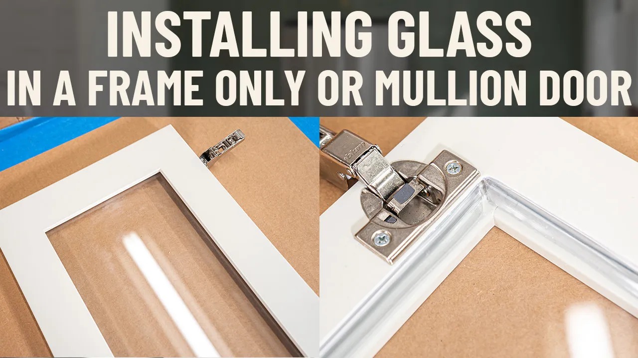 How to Install Glass in RTA Cabinet Doors - Demo - Cabinet Joint