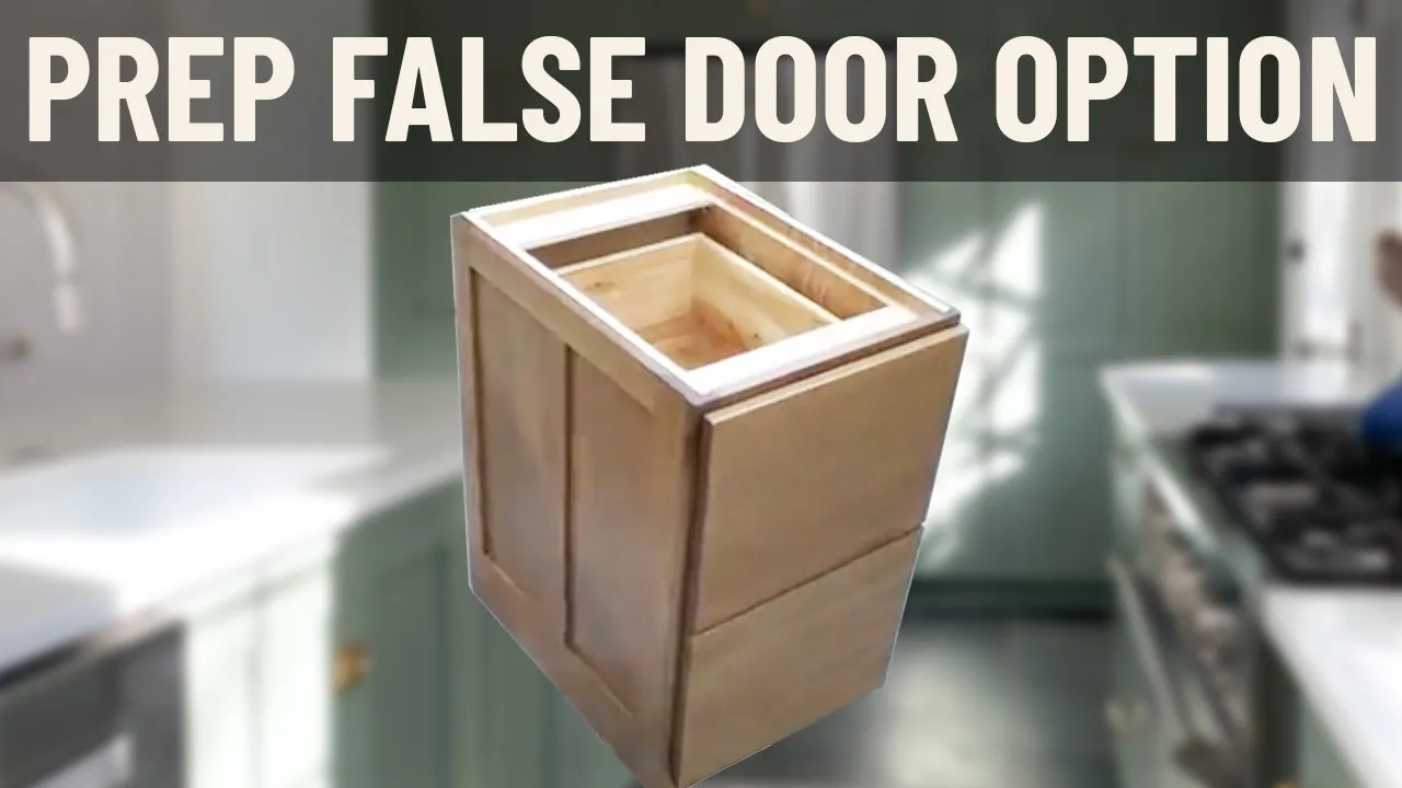 Options & Tips for Installing a False Door to Base Cabinet - Cabinet Joint