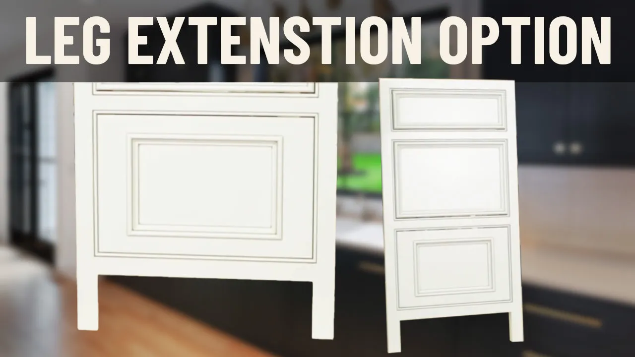 Leg Extension Options Explained - Cabinet Joint