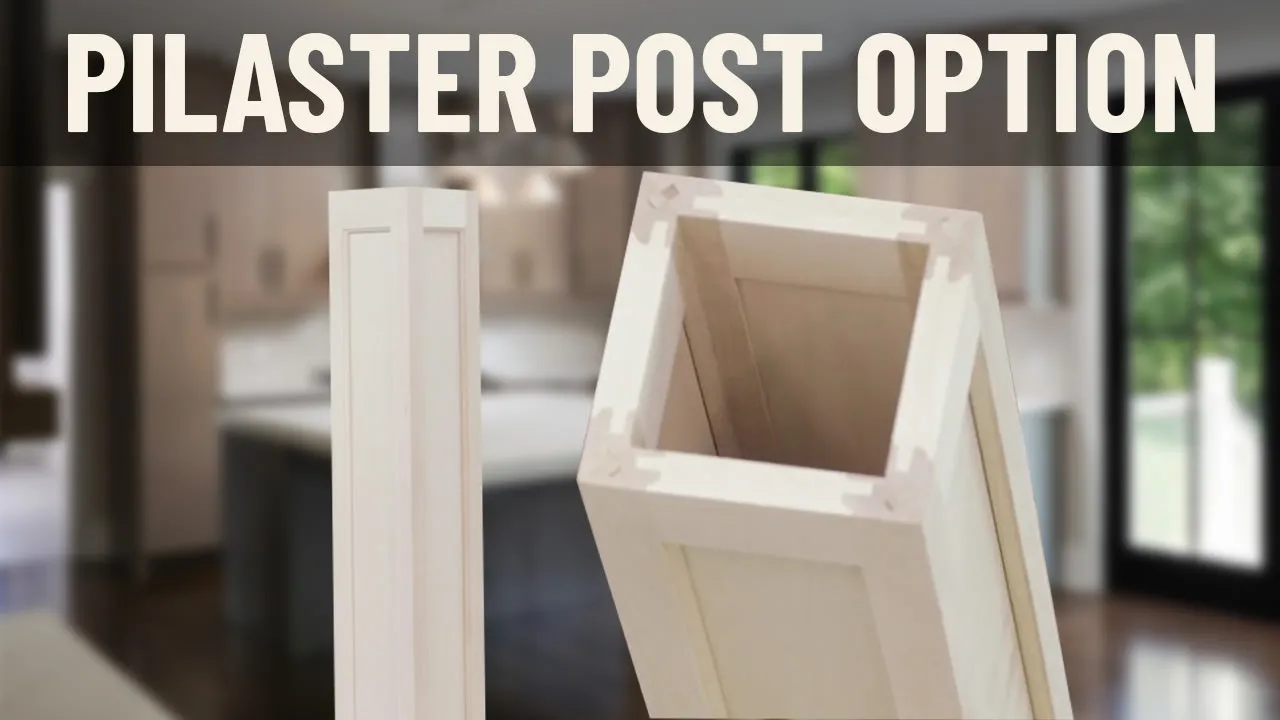 Pilaster Post Option - Cabinet Joint