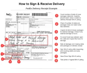 How to Sign for and Receive Delivery - Cabinet Joint
