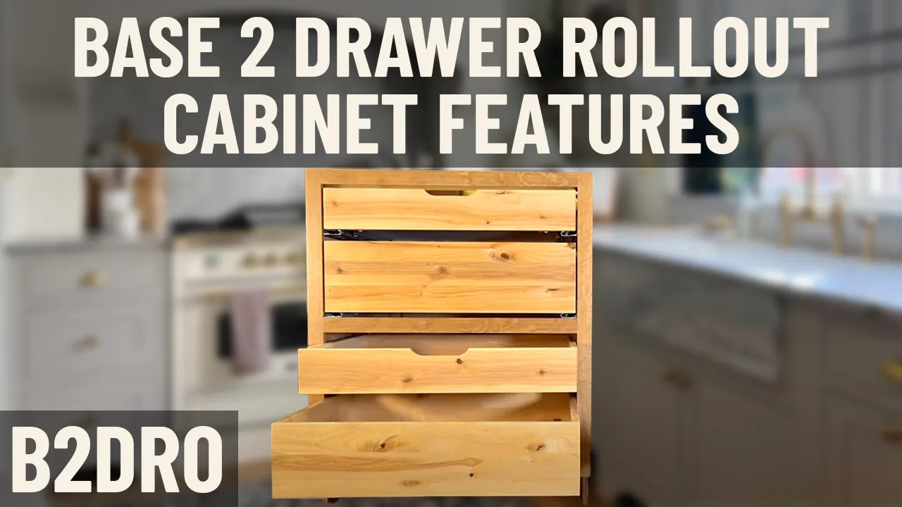 Base 2 Drawer Rollout Cabinet Features & Installation (B2DRO) - Cabinet ...
