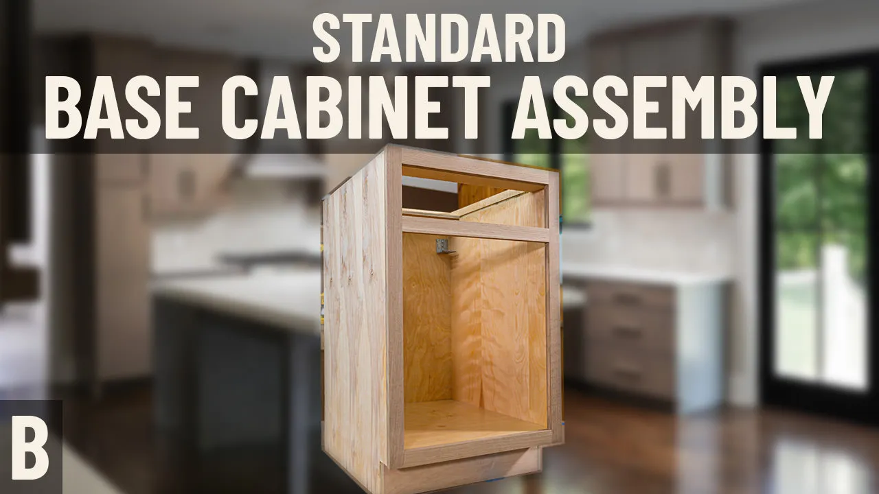Standard Base Cabinet Assembly (B) - Cabinet Joint