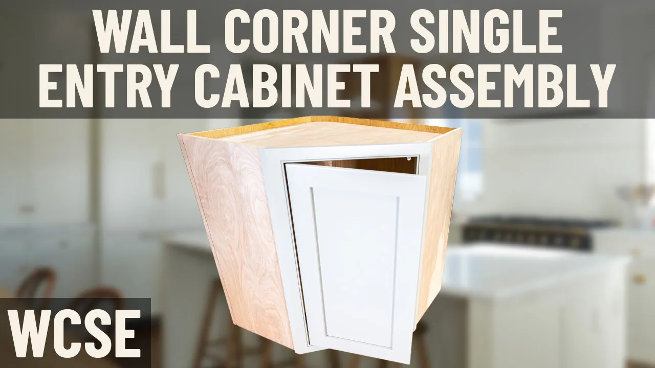 How to Assemble a Wall Diagonal Corner Single Entry Cabinet (WCS ...