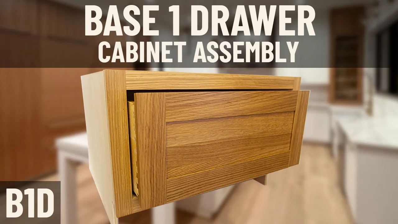Base Single Drawer Cabinet Assembly (B1D) - Cabinet Joint