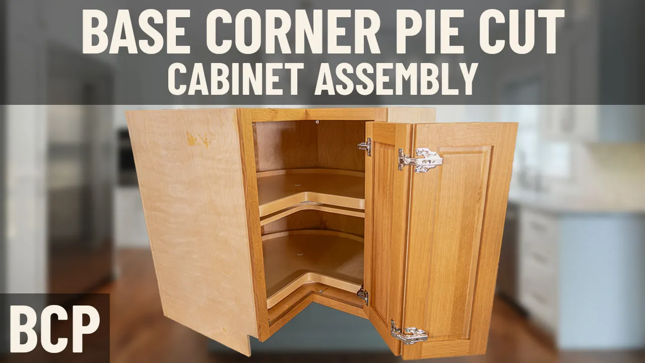 Base Corner Pie Cut Lazy Susan Cabinet Assembly (BCP) - Cabinet Joint