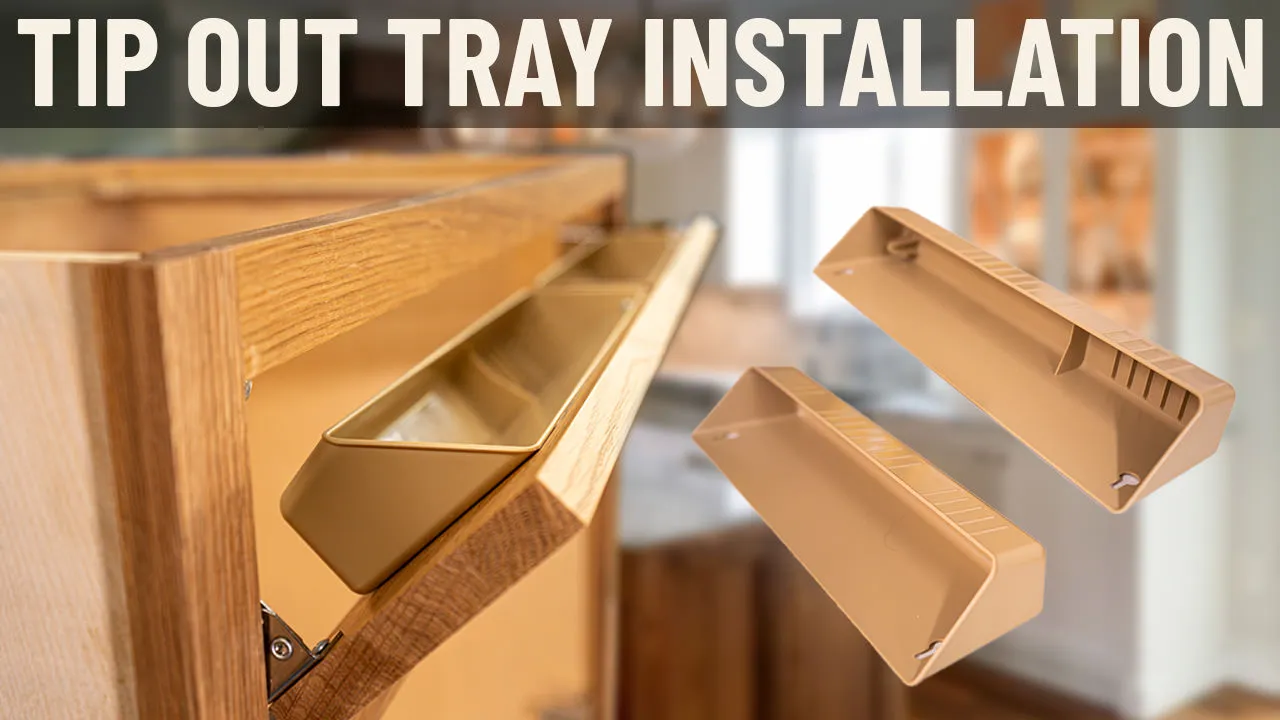 Sink Front Tip-Out Tray Installation - Cabinet Joint