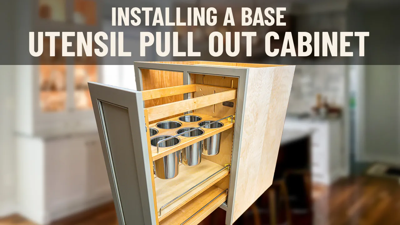 Installing a Base Utensil Pull Out Cabinet - Cabinet Joint