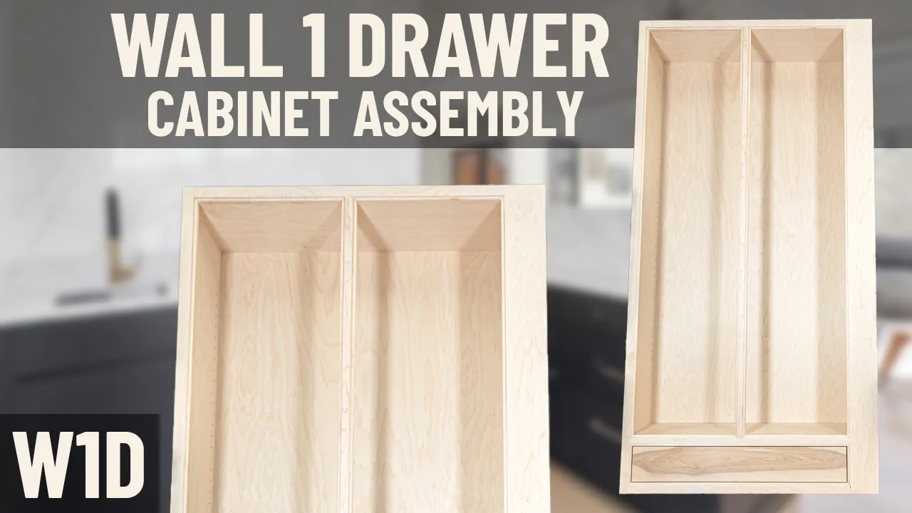 Wall 1 Drawer Cabinet Assembly (W1D) - Cabinet Joint