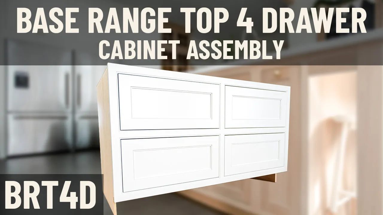 Base Range Top 4 Drawer Cabinet Assembly (BRT4D) - Cabinet Joint