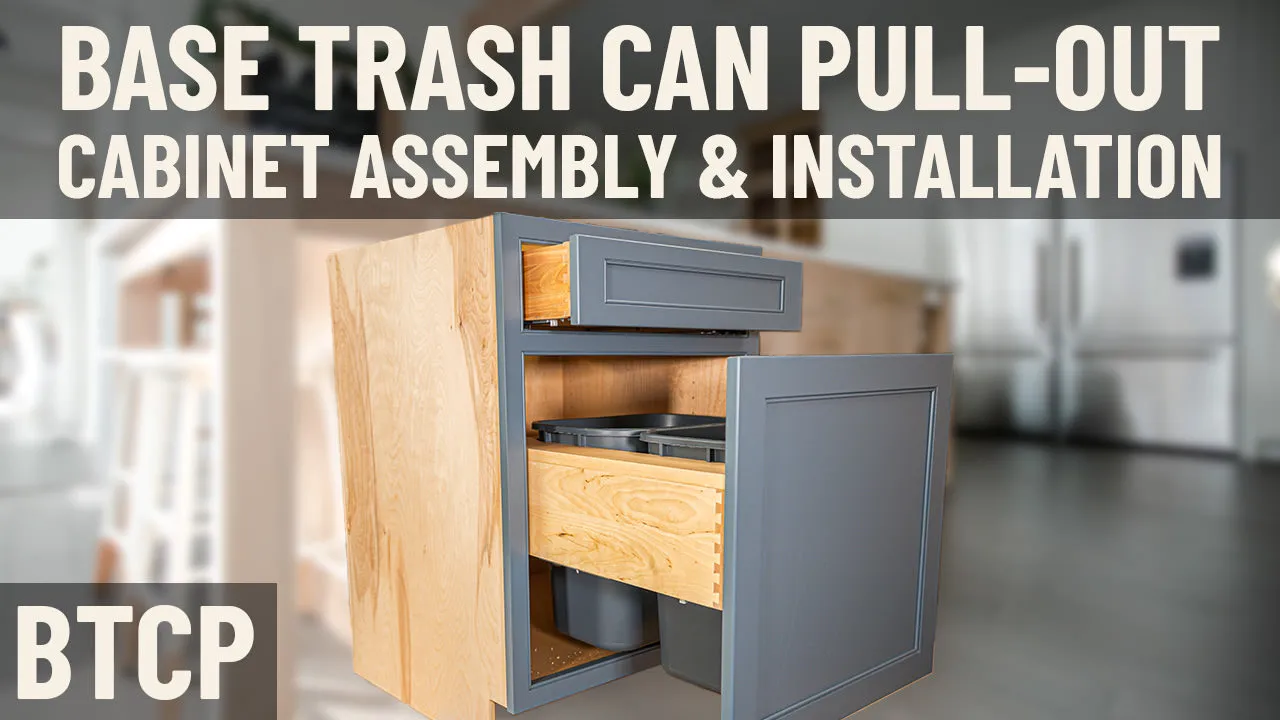 Base Trash Can Pull-Out Cabinet Assembly & Installation (BTCP ...