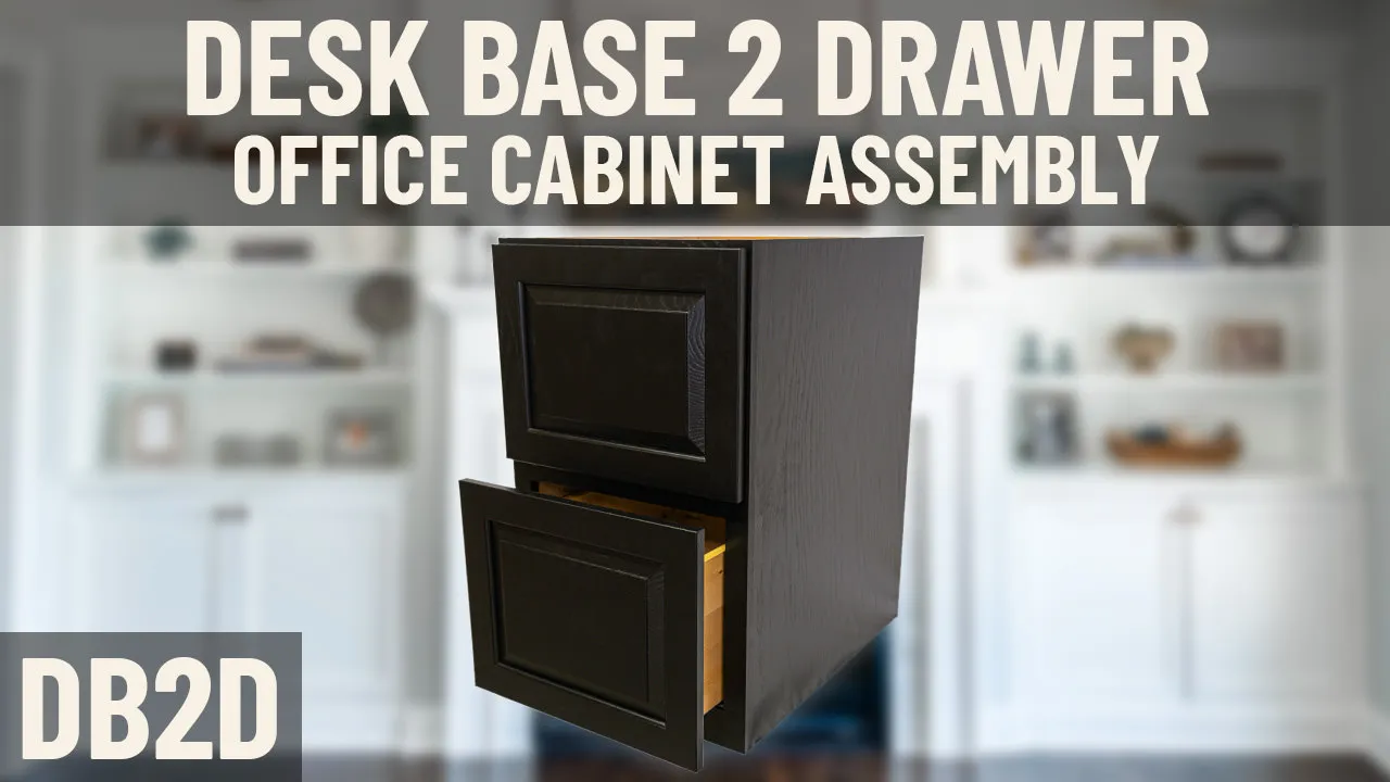 Desk Base 2 Drawer Cabinet Assembly (DB2D) - Cabinet Joint