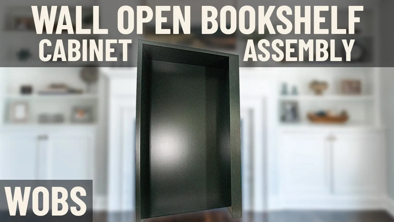 Wall Open Bookshelf Cabinet Assembly (WOBS) - Cabinet Joint