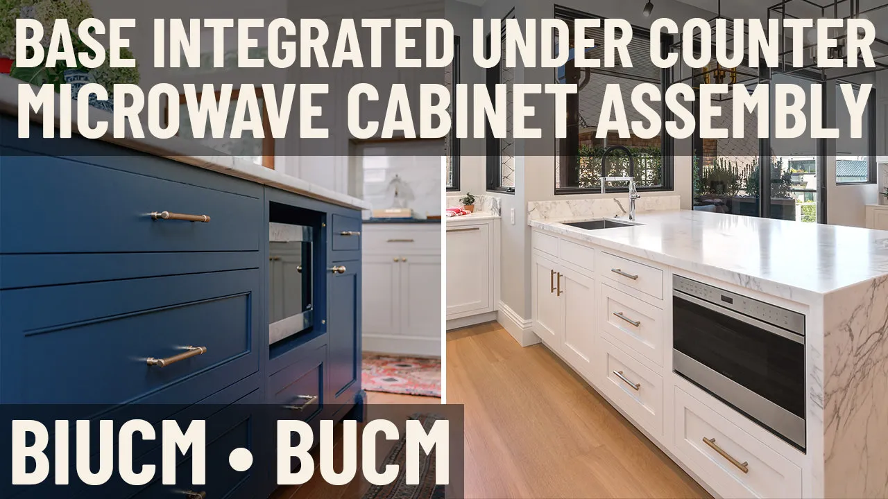Base Integrated Under Counter Microwave Cabinet Assembly (BIUCM, BUCM ...