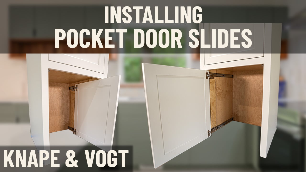 Installing a Side-Opening Pocket Door for Cabinets - Knape & Vogt 8080 ...
