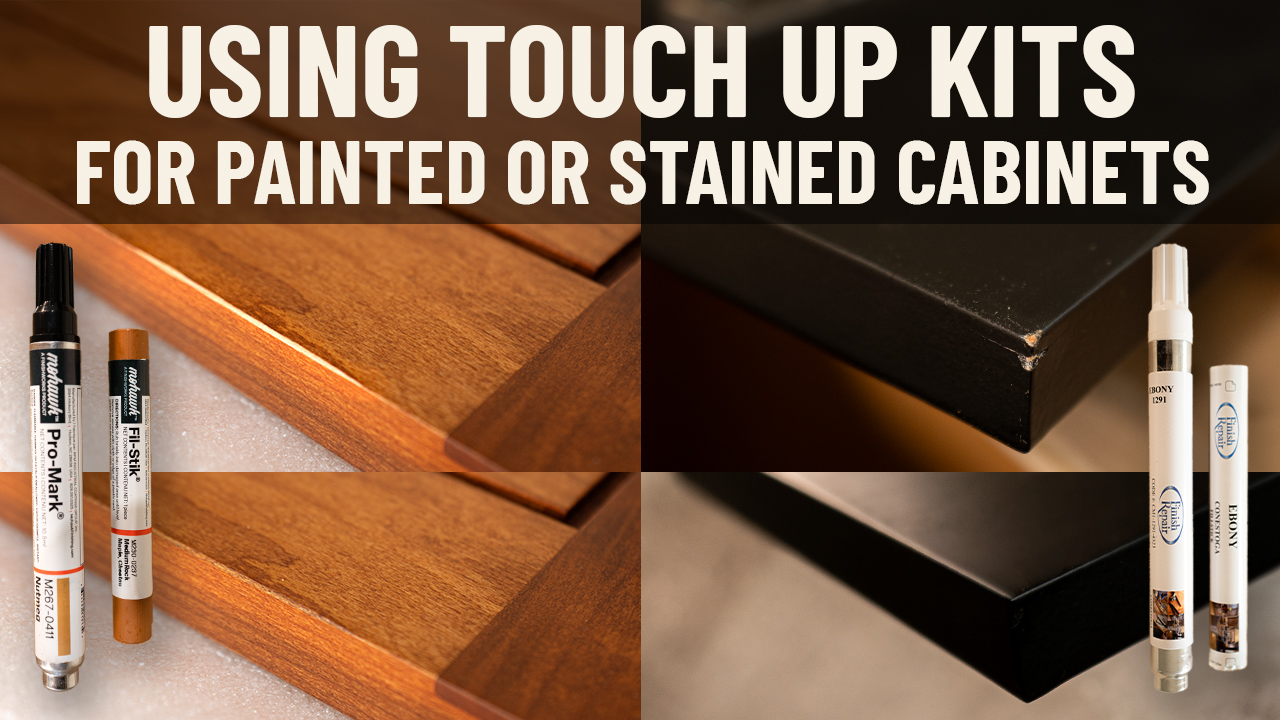 Using Touch Up Kits for Painted or Stained Cabinets - Cabinet Joint